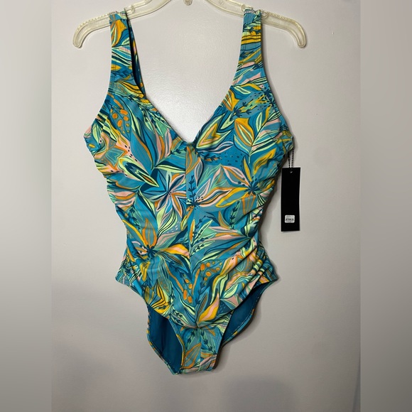 J Hara | Swim | J Hara One Piece Swimsuit Tummy Control V Neck Thank ...